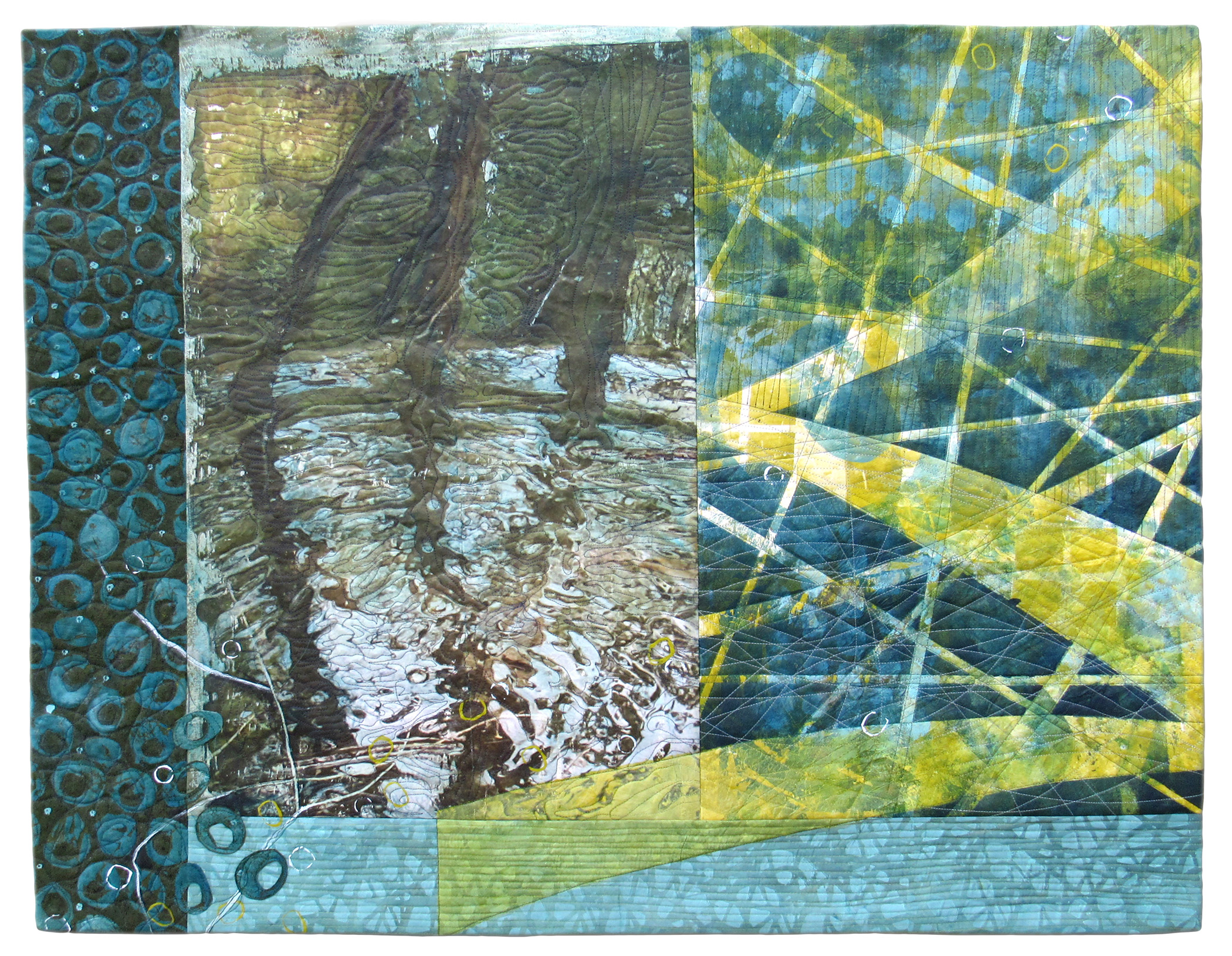 Looking Below the Surface | SAQA - Studio Art Quilt Associates Looking Below the Surface | SAQA - Studio Art Quilt Associates